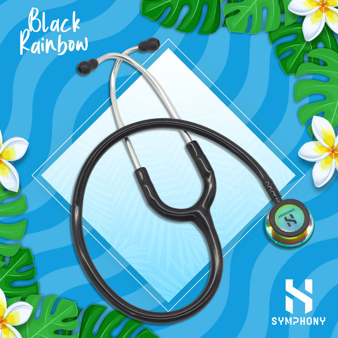 Symphony Black Rainbow Classic III Stethoscope – Ready Steth Go