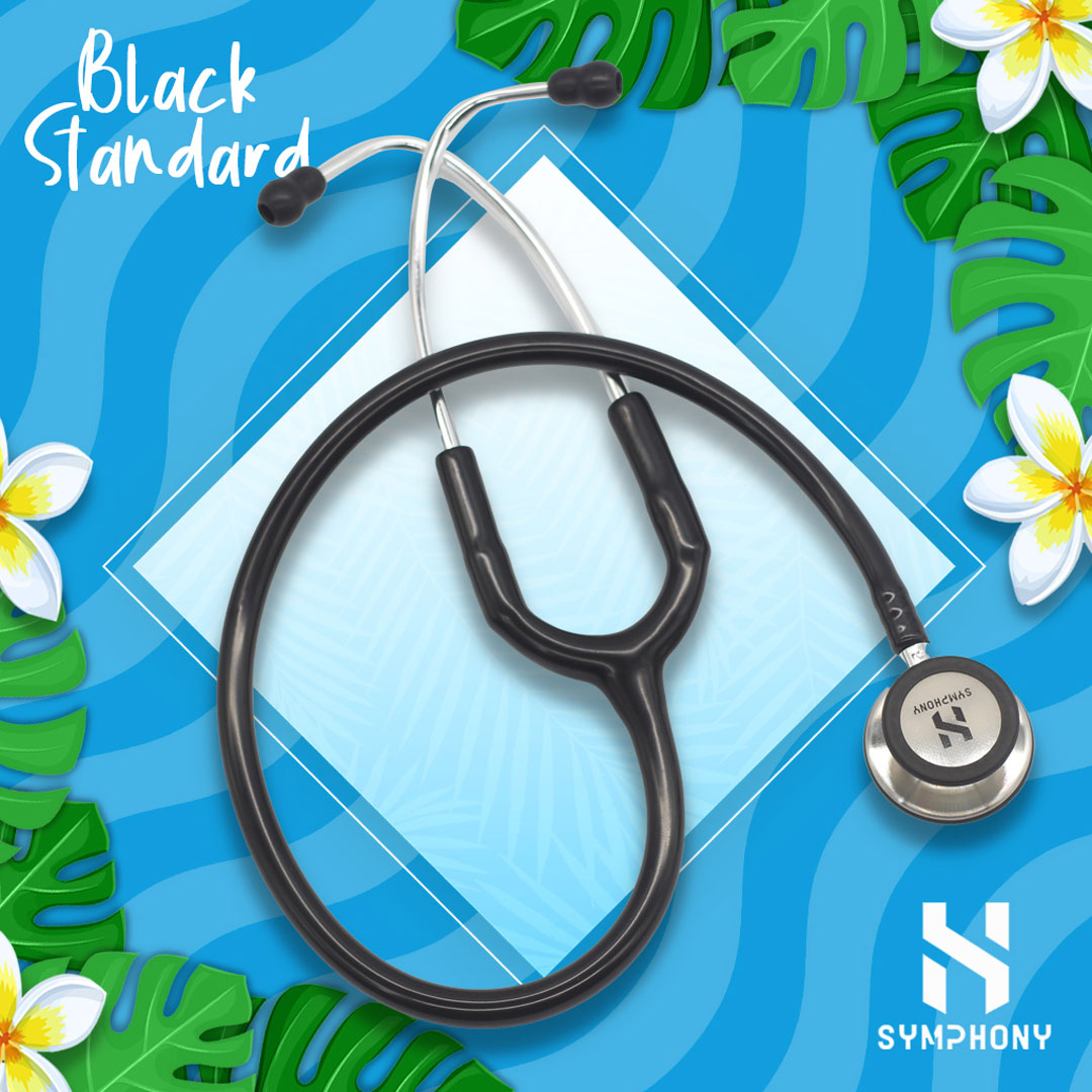 Symphony Black Standard Classic III Stethoscope – Ready Steth Go