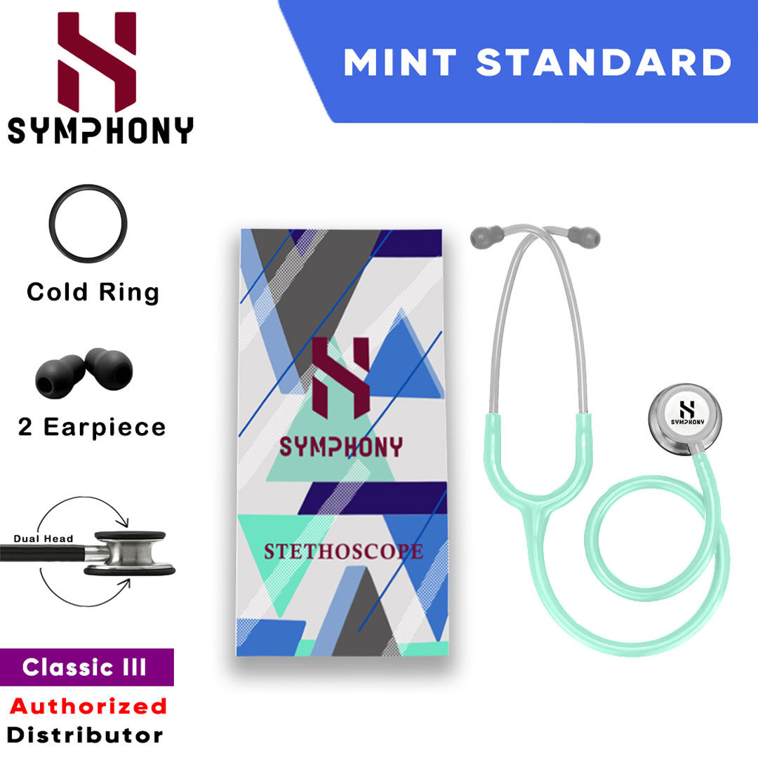 Symphony Mint Standard Classic III Stethoscope – Ready Steth Go